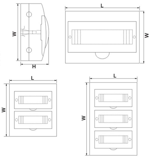 Meba Rcbo Consumer Unit TSM-12ways Surface | Meba Electric Co. Ltd